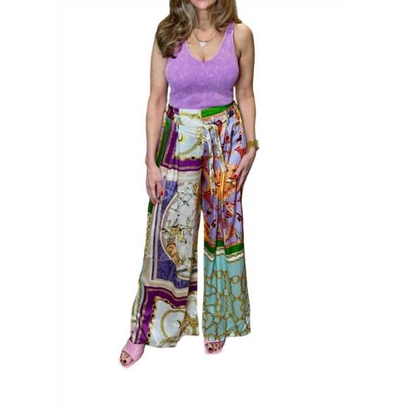 Venti6 | Pants & Jumpsuits | New Venti6 Chain Palazzo Pants In Multi ...